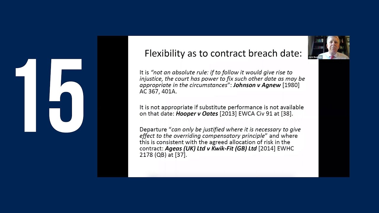 WEBINAR 15: Assessment of Damages and Consequences of Cancellation ...