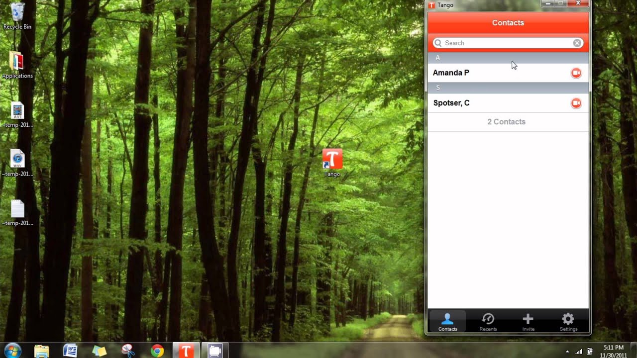 Software Spotlight - Tango Video Calling (PC) - YouTube