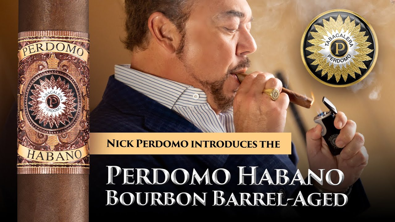 Nick Perdomo Introduces the PERDOMO Habano Bourbon Barrel-Aged - YouTube