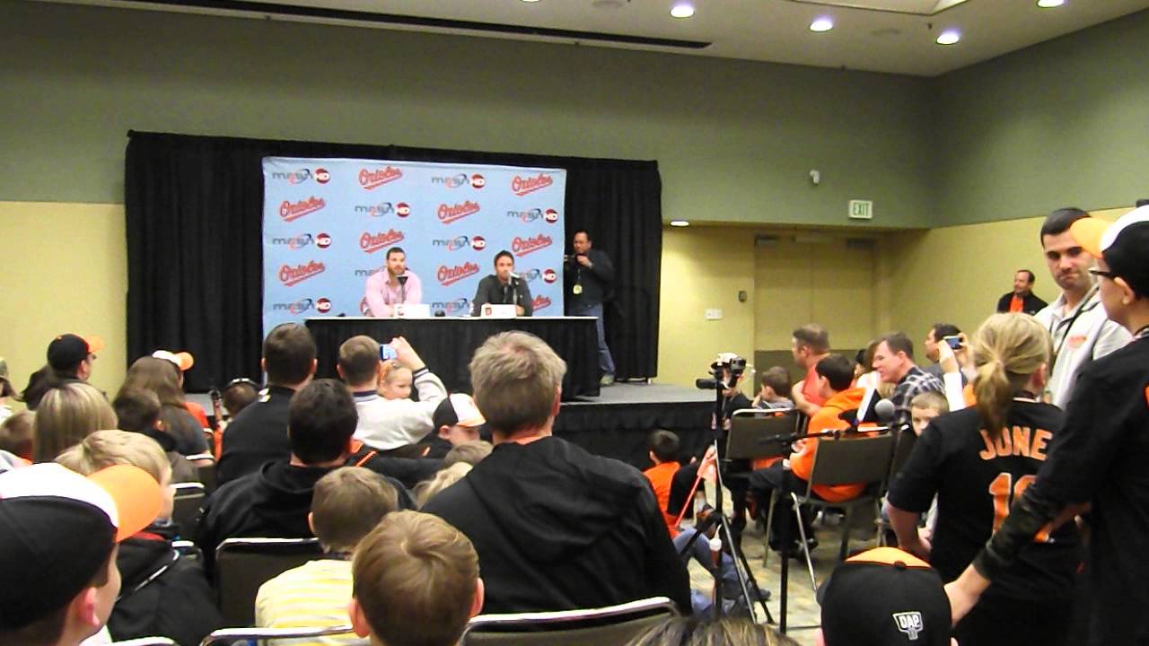 O's kids press conference - YouTube
