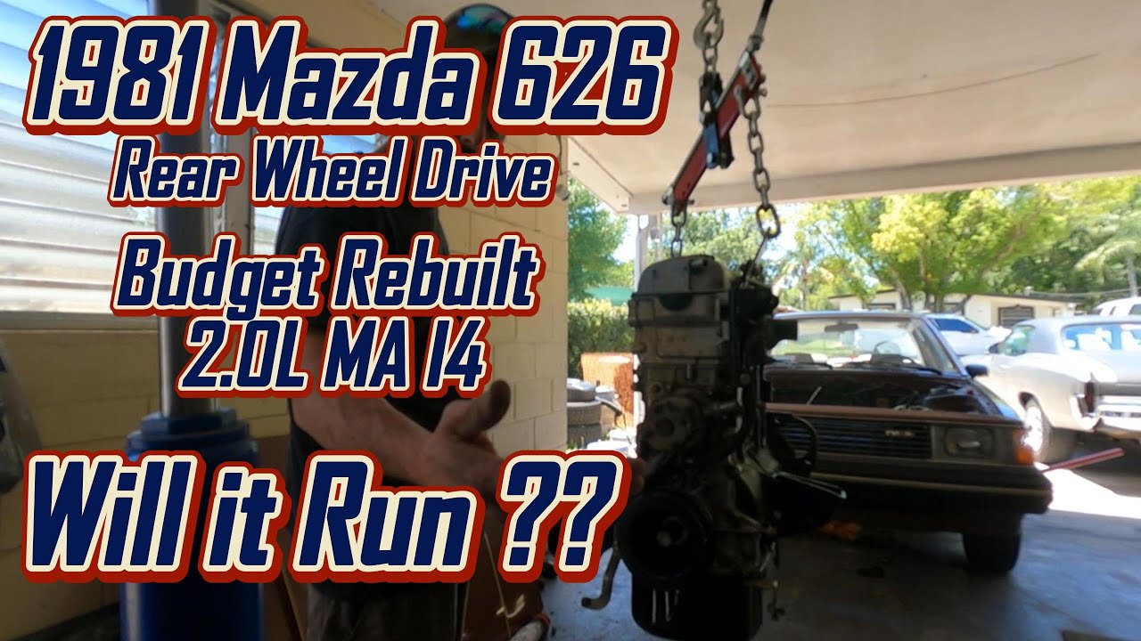 1981 Classic Mazda 626 gets Rebuilt engine reinstalled #import # ...