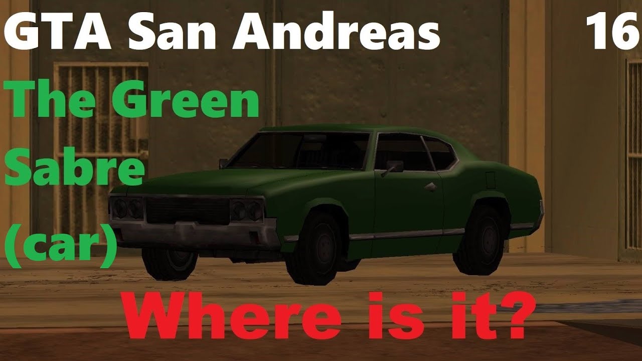 GTA San Andreas - The Green Sabre (car) / GTA: Mysteries (#16) - YouTube