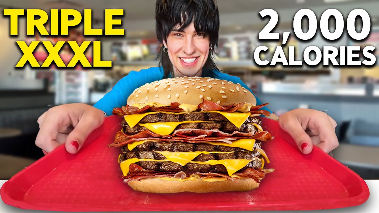 I Tried the Worlds Biggest Burger Challenge.. - YouTube
