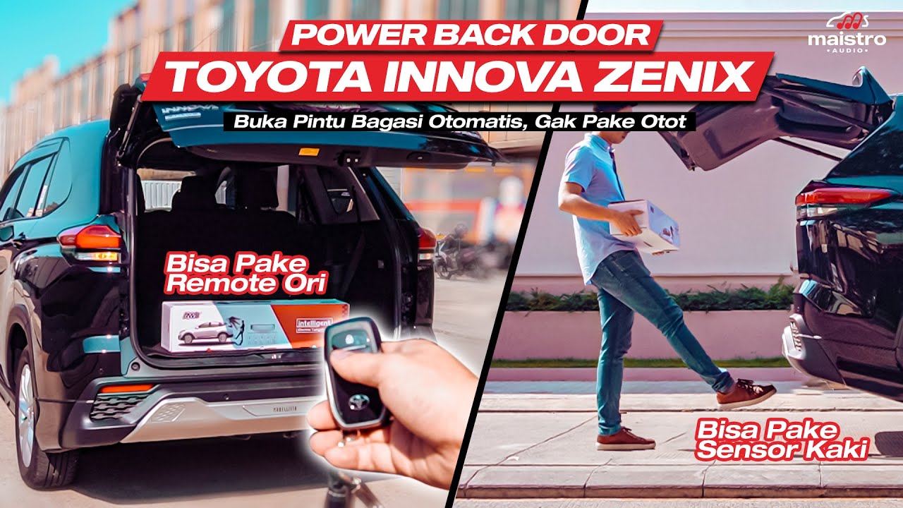 PASANG POWER BACK DOOR TOYOTA INNOVA ZENIX G & V | BUKA BAGASI OTOMATIS ...