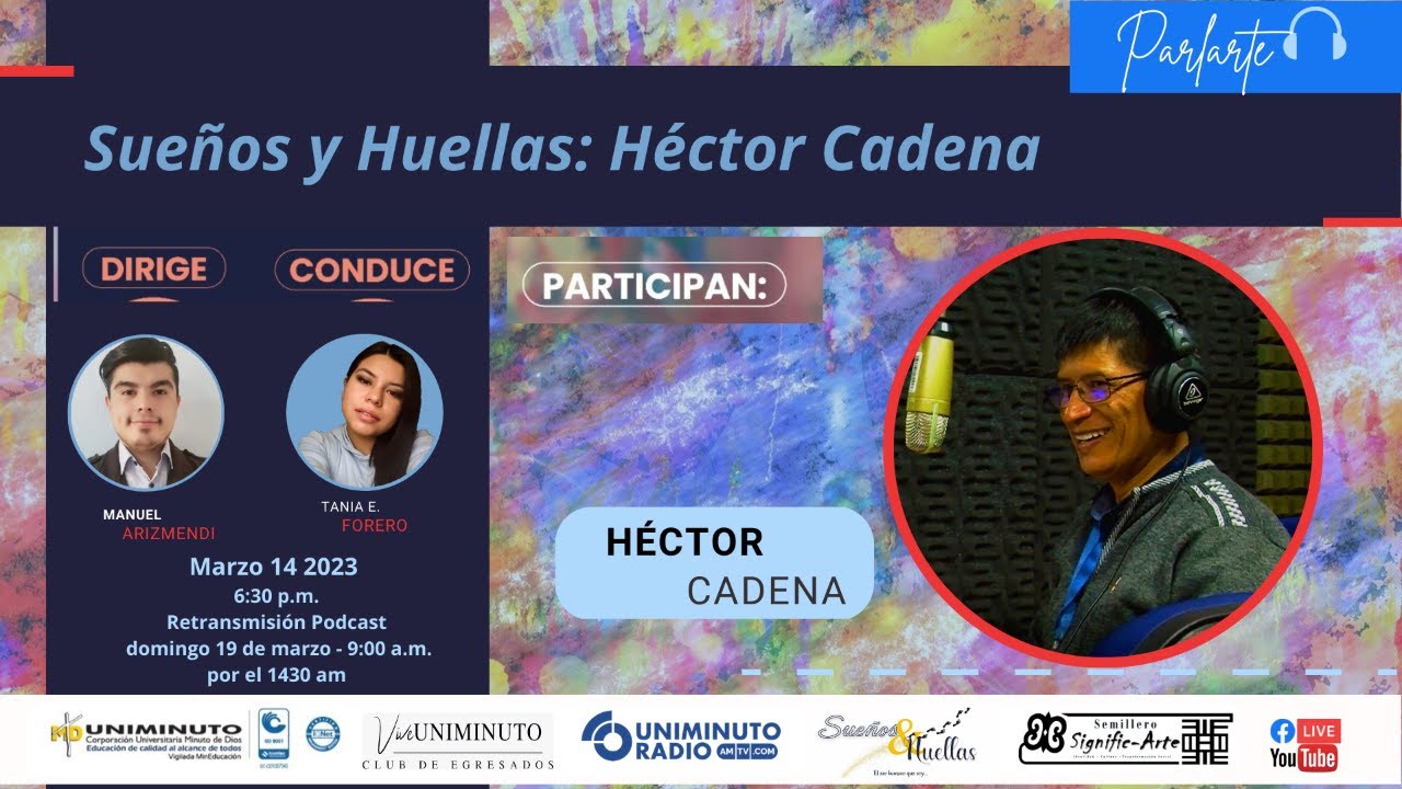#Parlarte | Sueños y Huellas: Héctor Cadena - YouTube