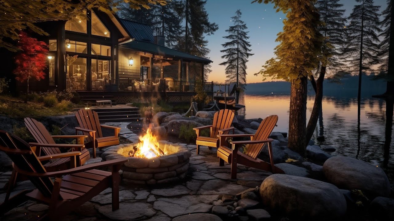 Calming Campfire by the River | Best Fire Sounds for Deep Relaxation ...