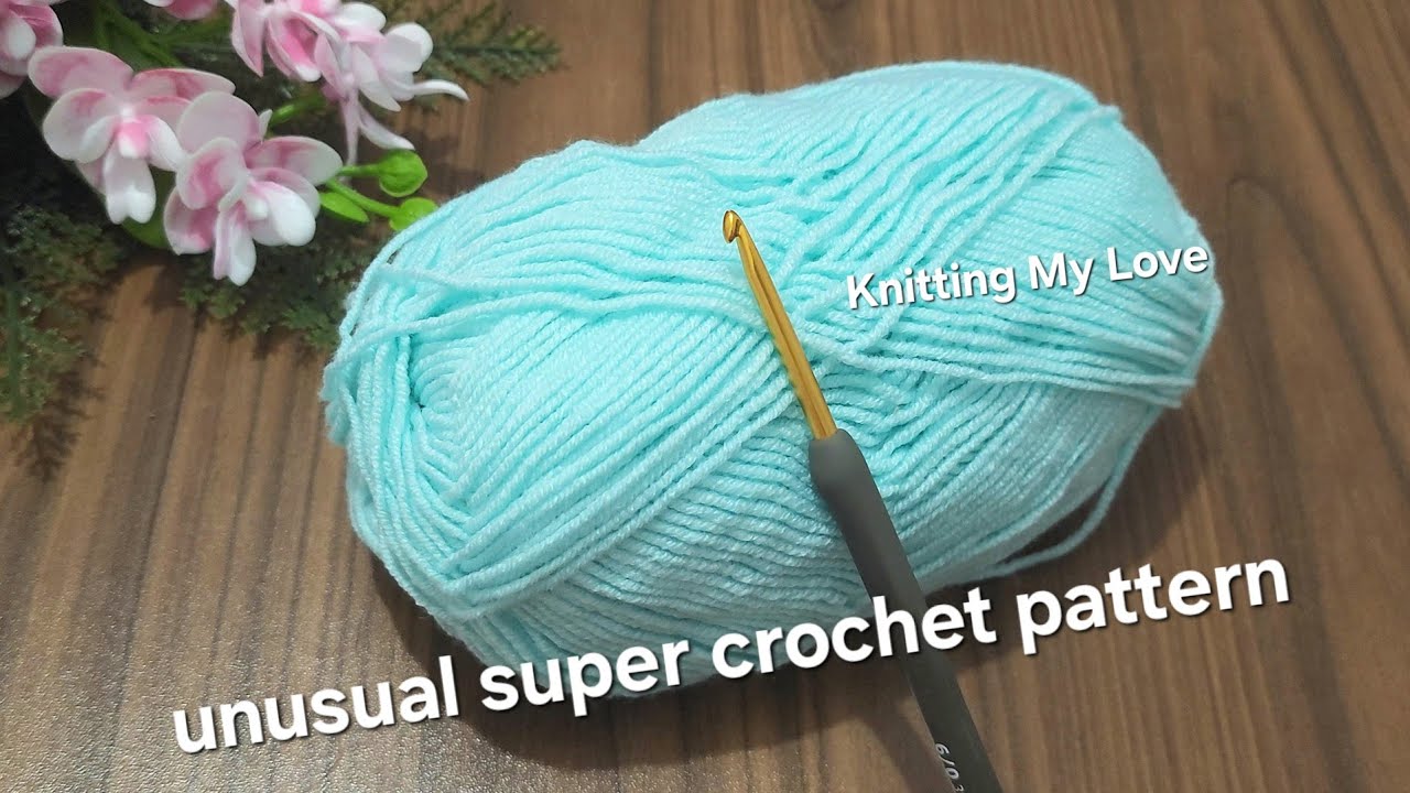 Unusual Super Crochet Pattern! You will be happy, it is very easy ...