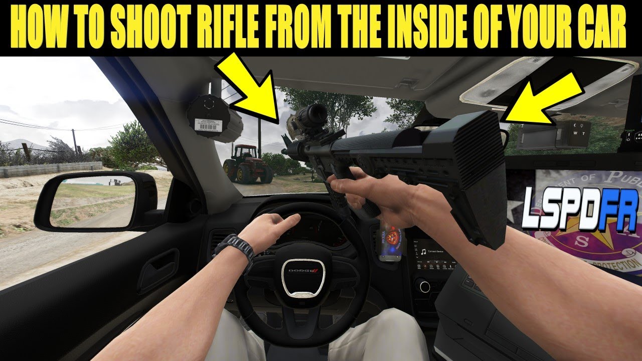 How To Shoot A Rifle From Your Car | GTA 5 LSPDFR - YouTube