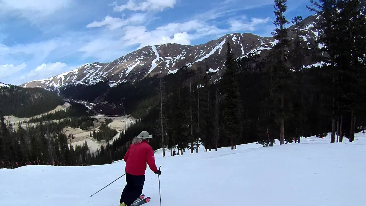 SKIING ABASIN COLORADO MAY 3 2012 FOLLOWING GREAT SKIER RUN 1 - YouTube