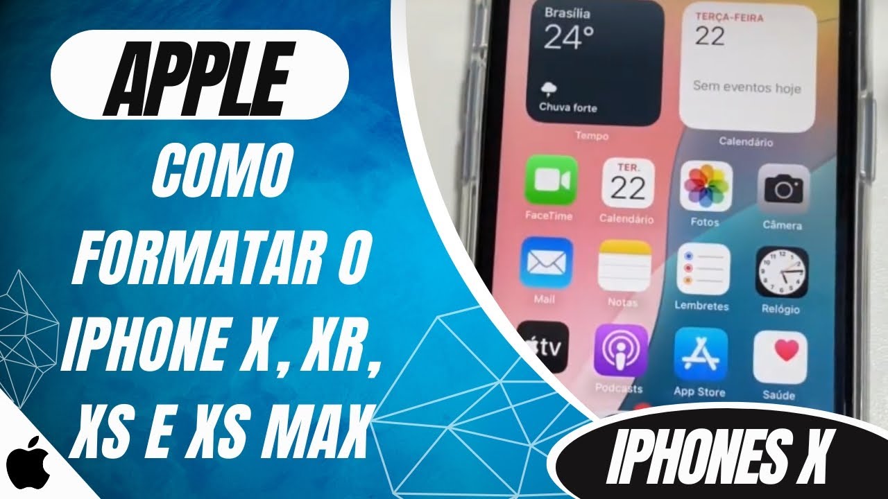 Como formatar o iPhone X, XR, XS e XS MAX - Passo a passo - YouTube