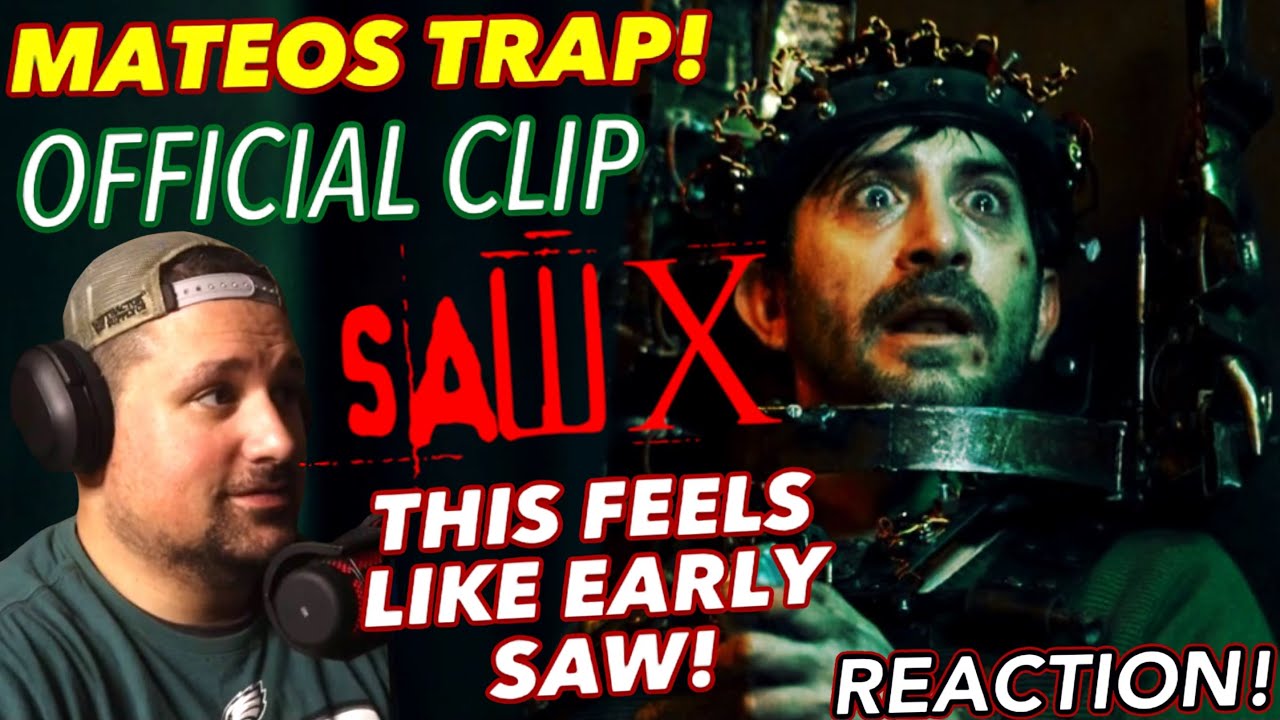 'Mateo’s Trap' SAW X (2023) OFFICIAL CLIP REACTION! THIS FELT LIKE SAW ...
