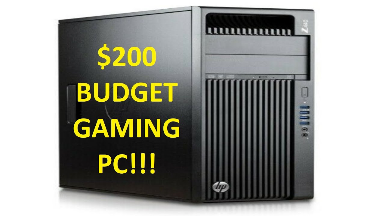 $200 budget gaming pc - YouTube
