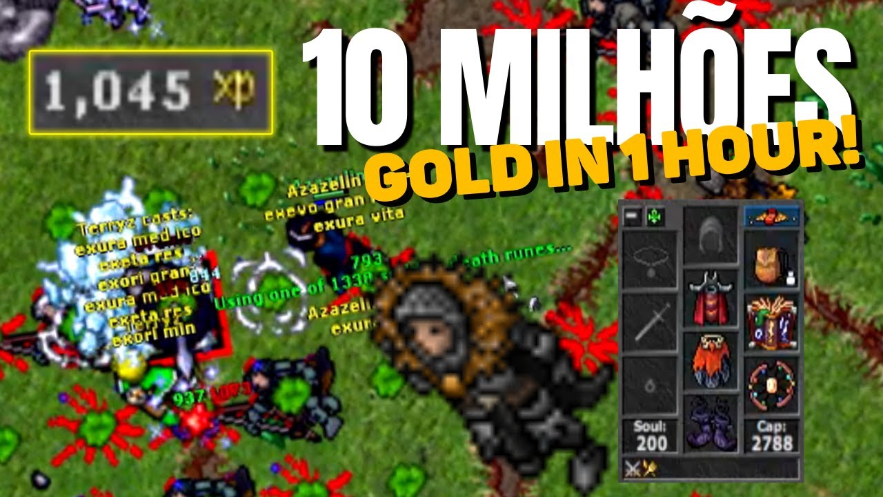 DRUME GANHANDO DE LVL 1000+ 😱 | FAZENDO 10KK DE GRANA SOLO EM 1 HORA DE ...