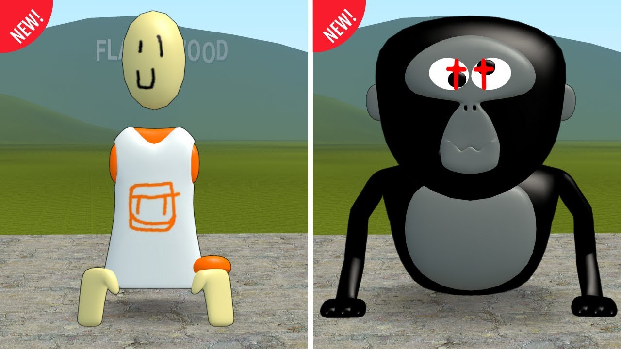New Rec room & Gorilla Tag 3D Memes Nextbot In Garry's Mod - YouTube