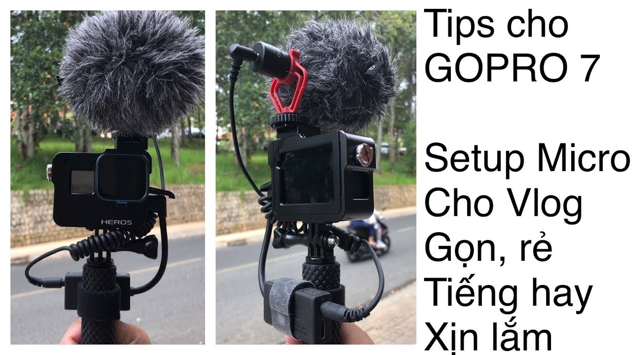 Gopro 7 : Hướng Dẫn setup Microphone để làm Vlog du lịch, food ...