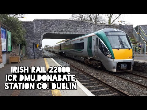 IÈ 22000 ICR Train - Donabate Station,Co.Dublin - YouTube