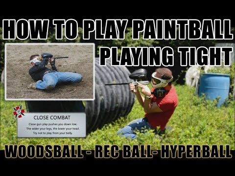 How to play paintball:  Expert Paintball Secrets - Small Bunkers and Tight Form - Beginner Paintball