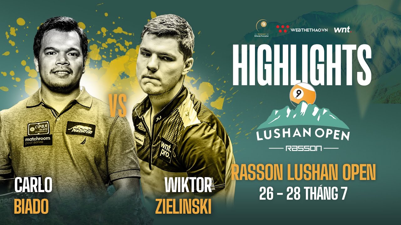 HIGHLIGHTS | Carlo Biado vs Wiktor Zielinski | Last 16 | GIẢI BILLIARDS ...
