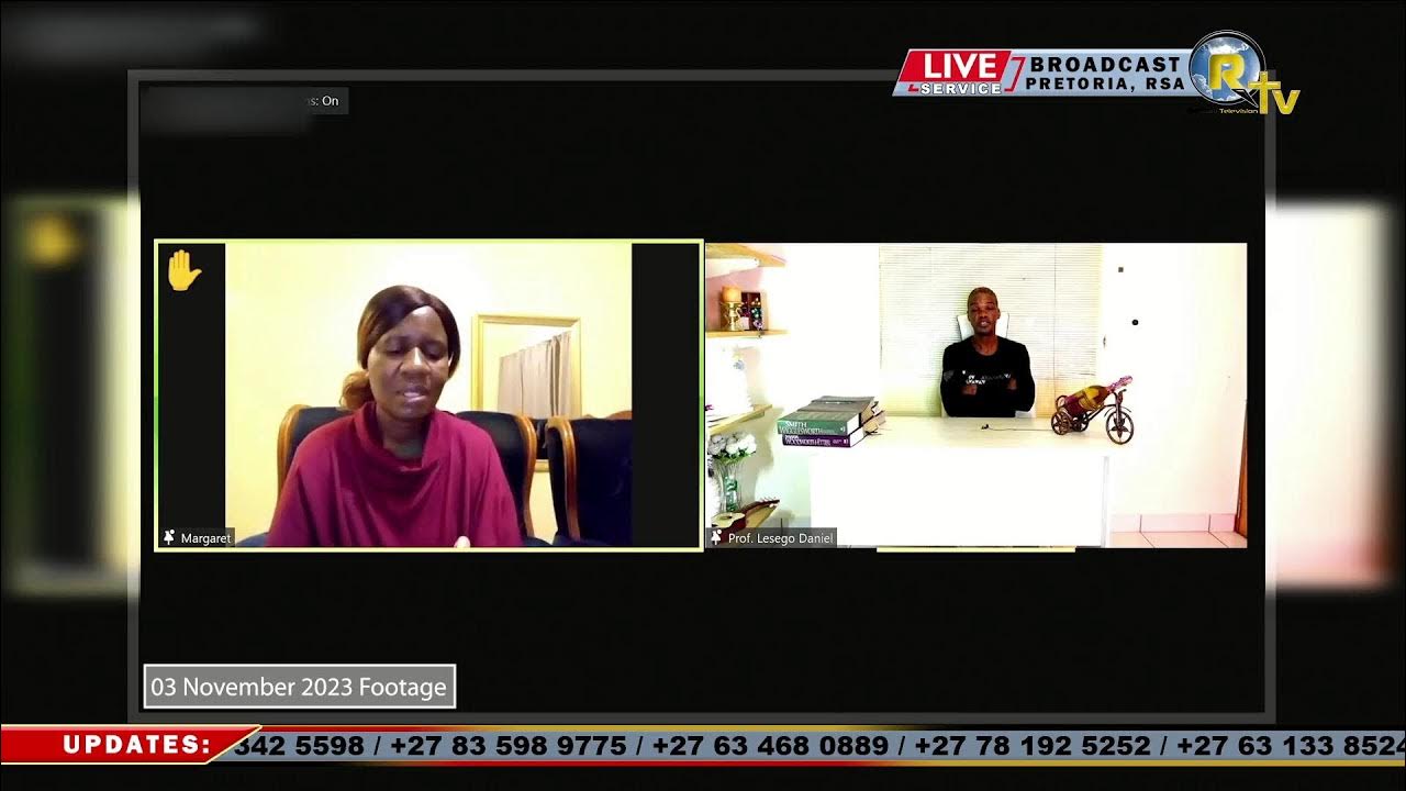 10 NOVEMBER 2023 FRIDAY LIVE BROADCAST SERVICE WITH PROF. LESEGO DANIEL AND SONS PART 1 - YouTube