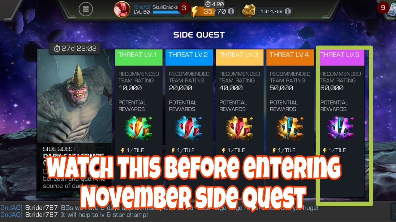 New November side Quest| How to get Box and claim rewards | Mcoc 2023 ...