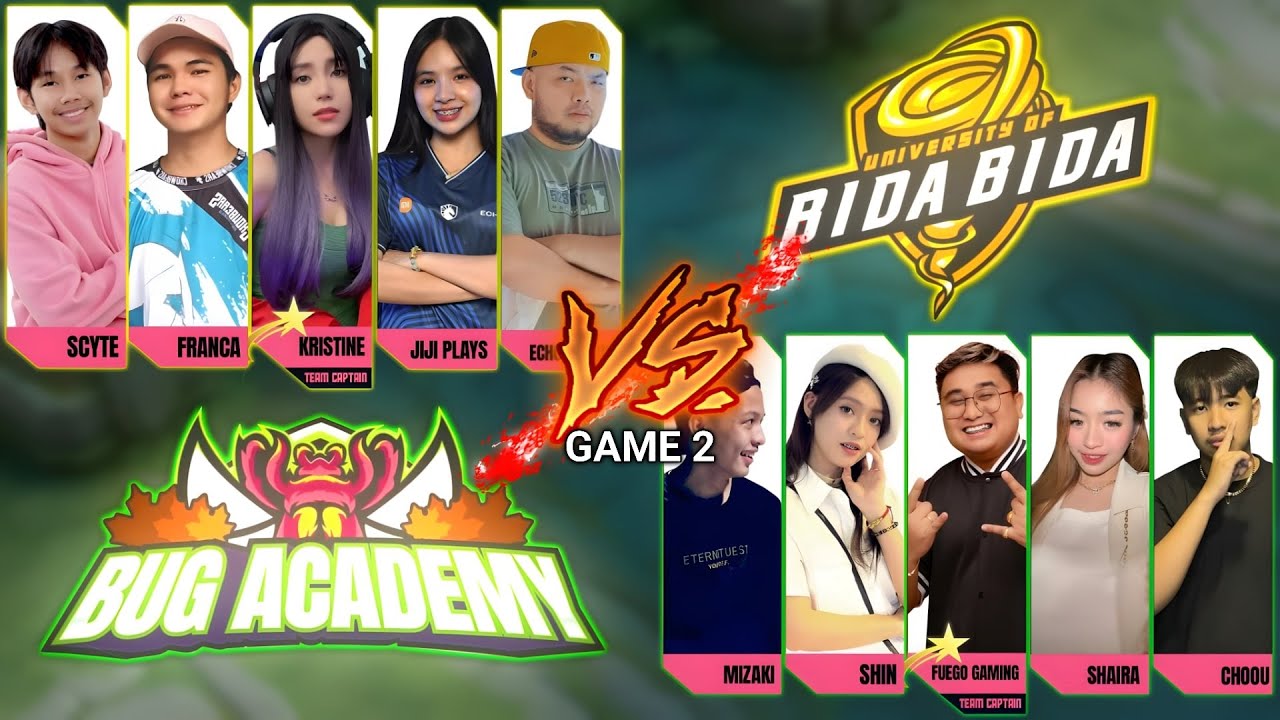 GAME 2 BIDA BIDA UNIVERSITY VS BUG ACADEMY | HAYABUSA GAMEPLAY - YouTube