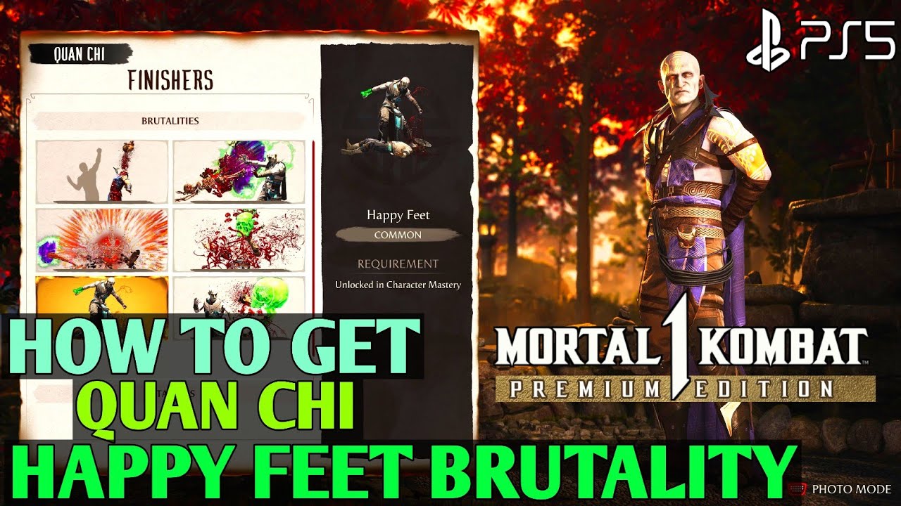 How to Get Quan Chi Happy Feet Brutality Mortal Kombat 1 Happy Feet ...