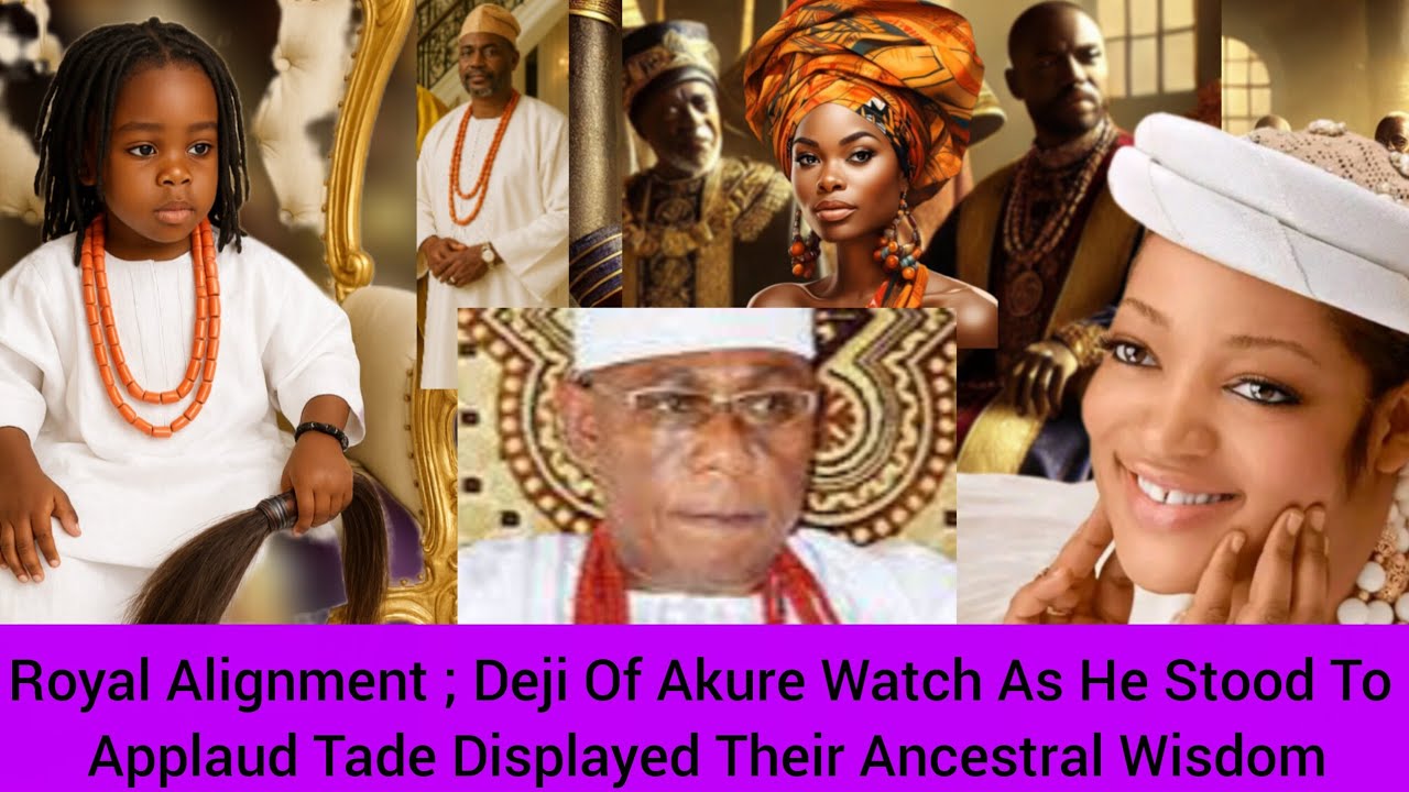 Royal Alignment ; Deji Of Akure Watch As He Stood To Applaud Tade ...