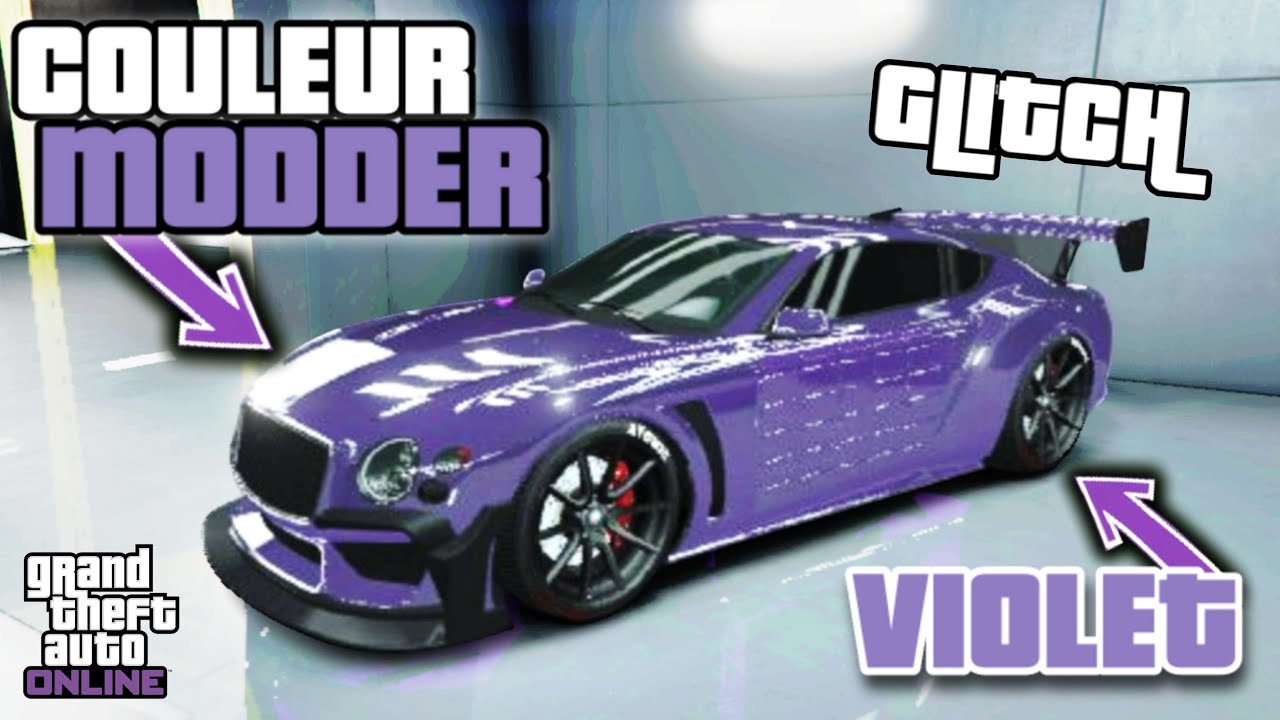 *SOLO* GLITCH COULEUR MODDER CREW VIOLET SUR SES VEHICULES SUR GTA ...
