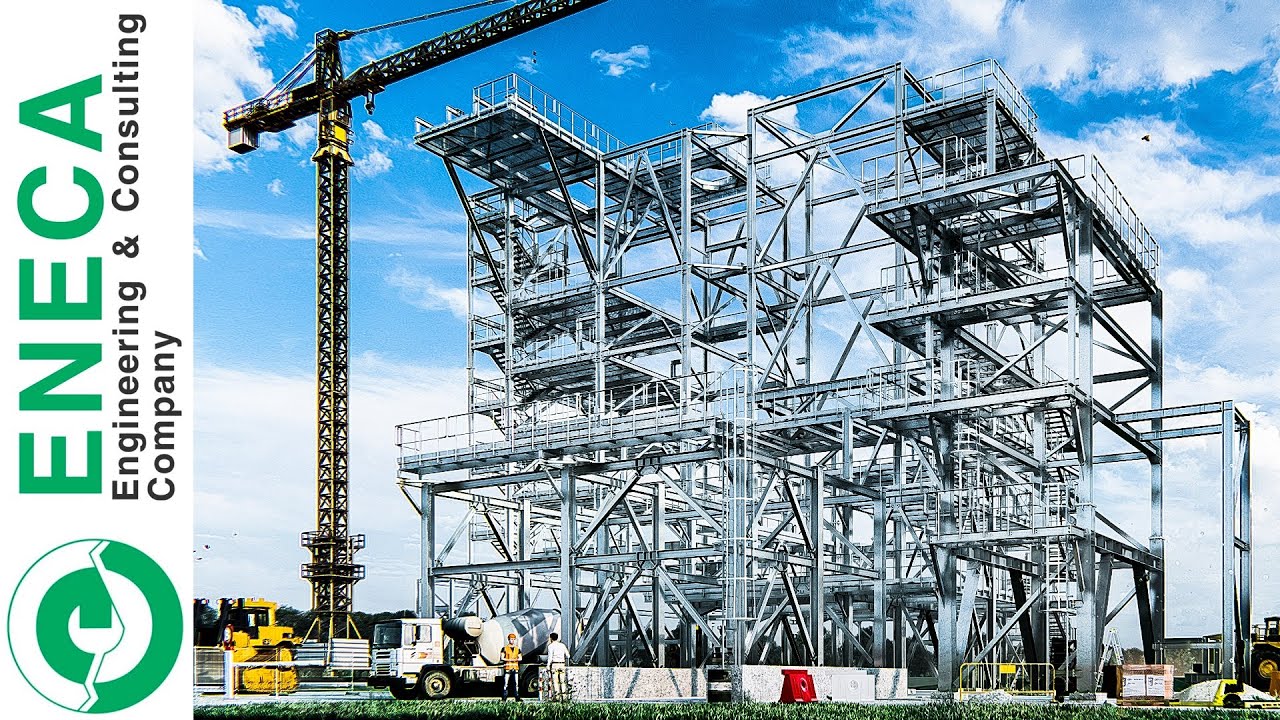 Visualization of the project “The boiler house steel structure in ...