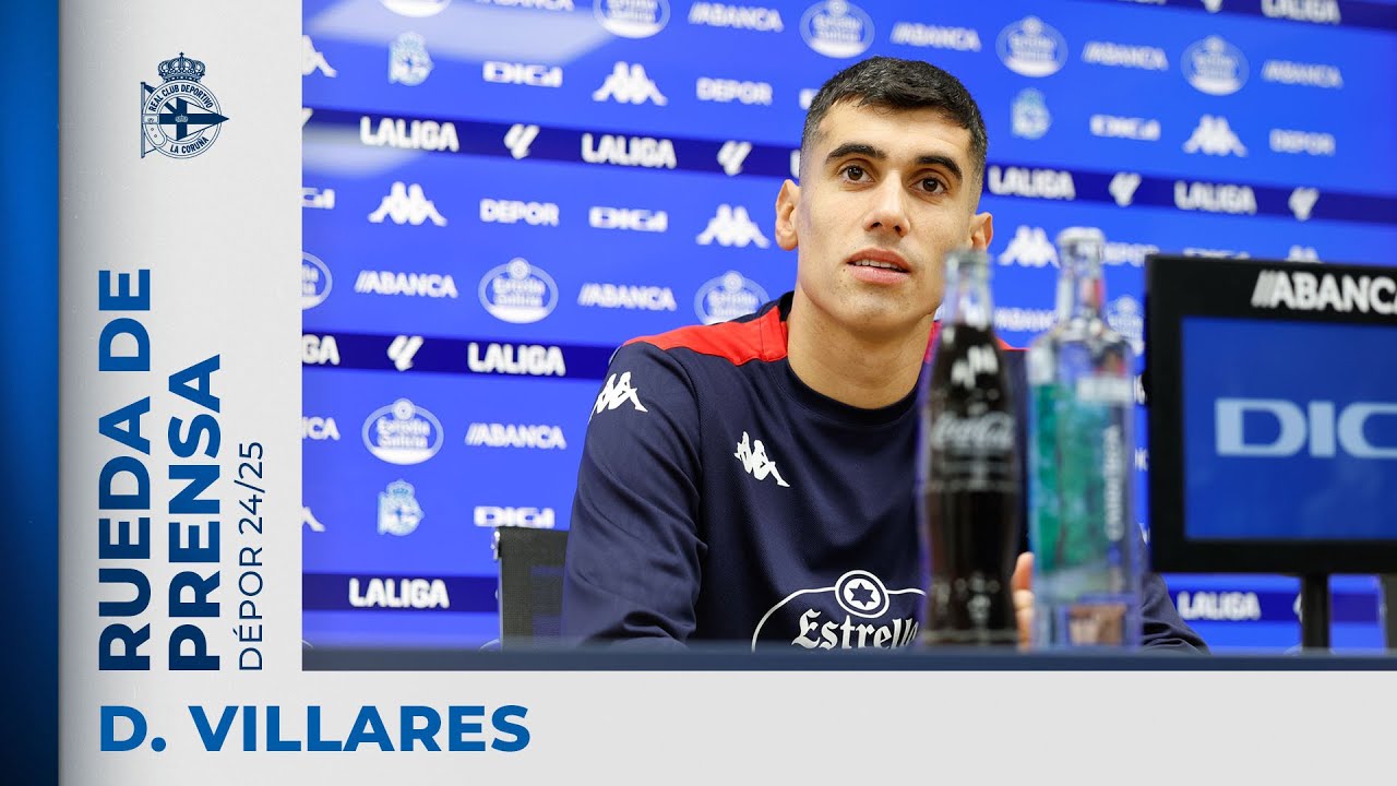 Rueda de prensa de Diego Villares previa al CD Tenerife - RC Deportivo - YouTube