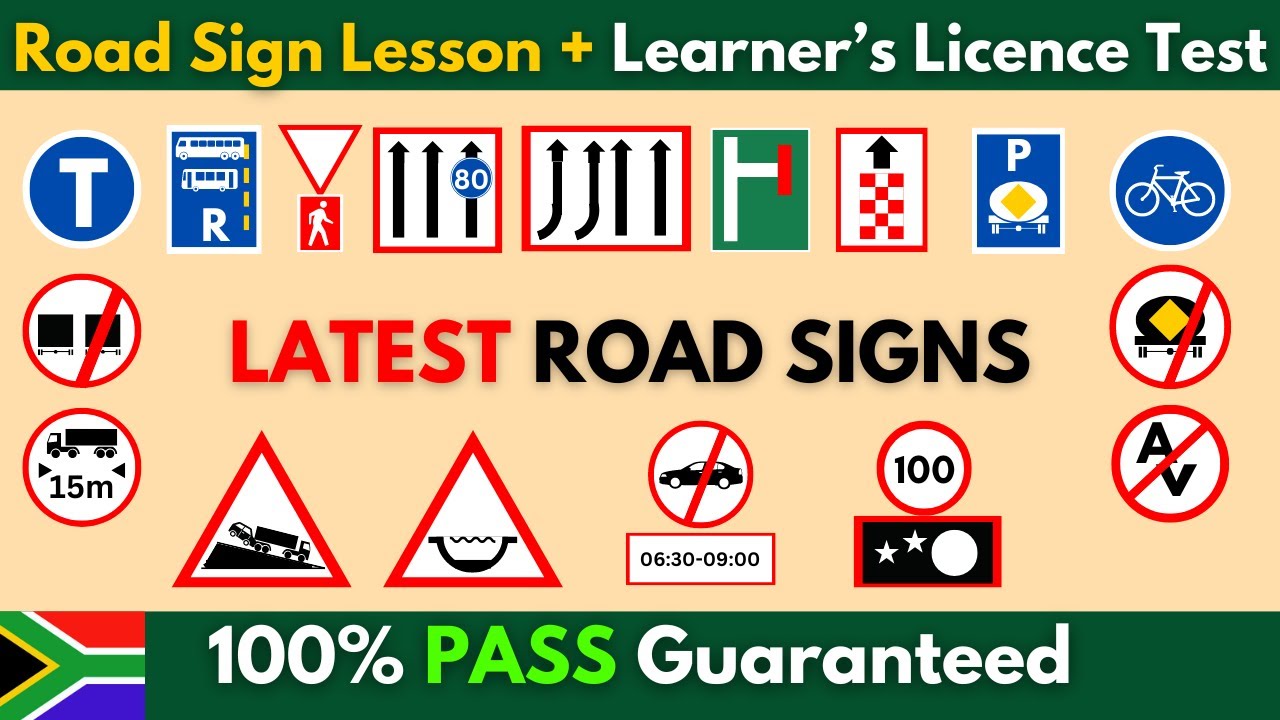 Latest Road Signs For Learner's License Test -2024. (Real Test)- Tough ...