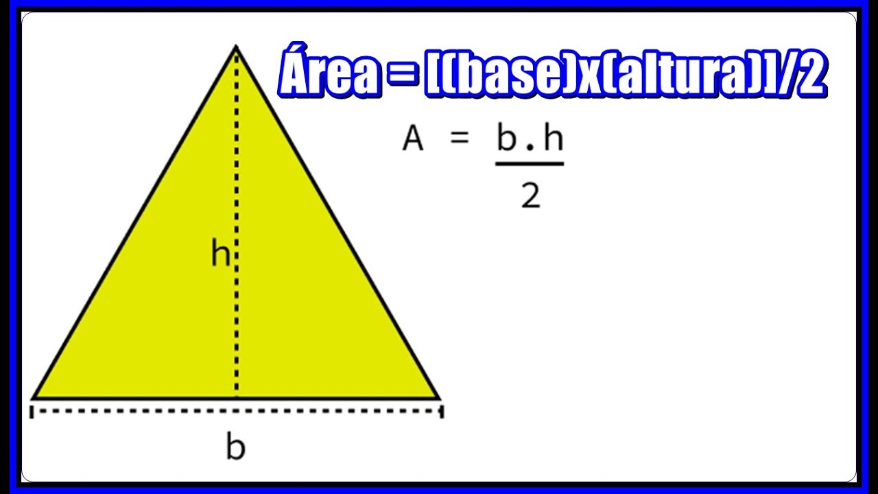 ÁREA DO TRIÂNGULO: Geometria Plana - Aula 01 - YouTube