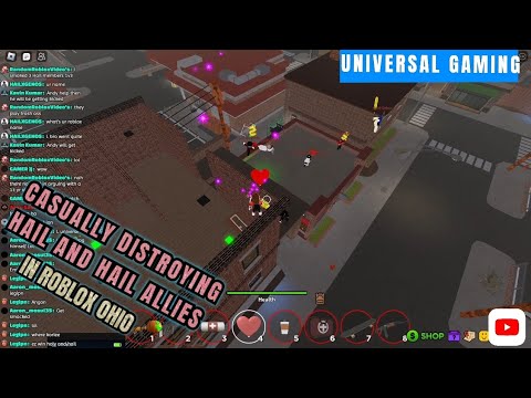 CASUALLY DISTROYING HAIL AND HAIL ALLIES IN ROBLOX OHIO ON MY LIVE ...