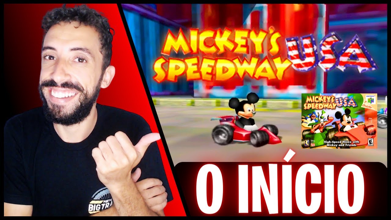MICKEY'S SPEEDWAY USA - O Início de gameplay (Nintendo 64) - YouTube