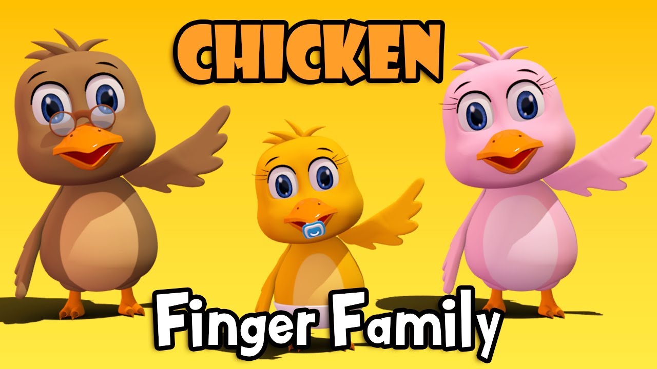 Little Chicken Finger Family Nursery Rhymes & Kids Songs | Binggo ...