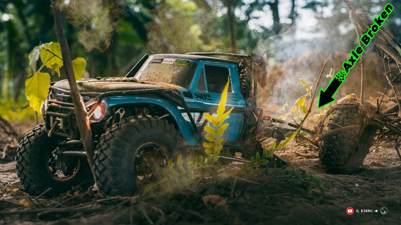 Rc Crawler Axial SCX10 III Durability Test, Rear Axle Broken, Off Road ...