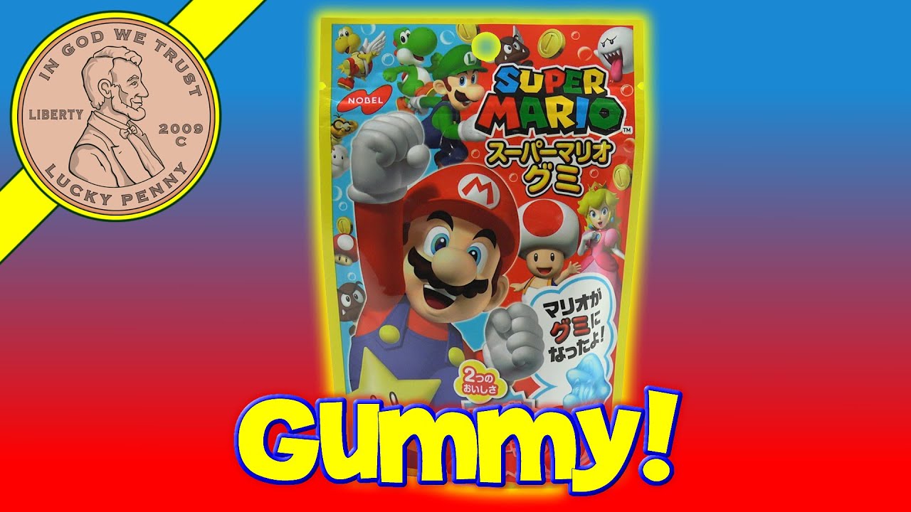 Super Mario Cola & Ramune Japanese Gummy Candy - YouTube