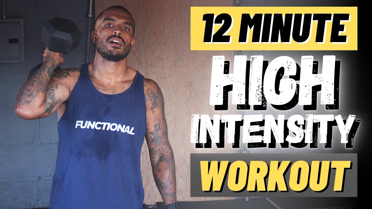12 Minute Single Dumbbell HIIT Workout At Home (Follow Along) - YouTube