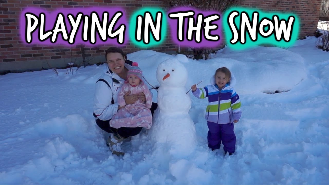 Playing in the snow! - YouTube