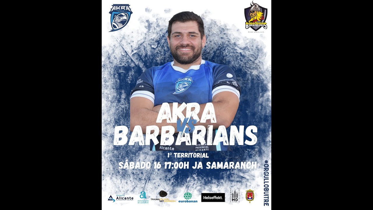 Akra vs Barbarians Marina Alta 16-11-24 - YouTube