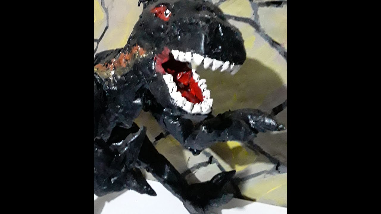 Como hacer un indoraptor " jurassic world" con papel. - YouTube