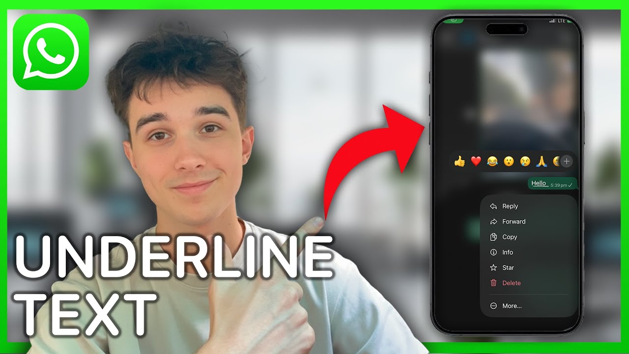 How To Underline Text On WhatsApp - Step by Step Guide - YouTube