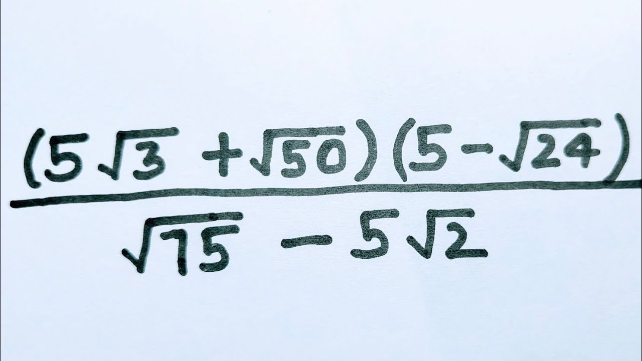 🔥 Simplify A Nice Square Root Math Problems | Nice Square Root Algebra Simplification - YouTube
