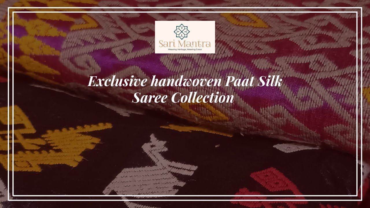 Exclusive Assam Paat Silk Saree Collection | Charcoal Black & Dual Tone ...