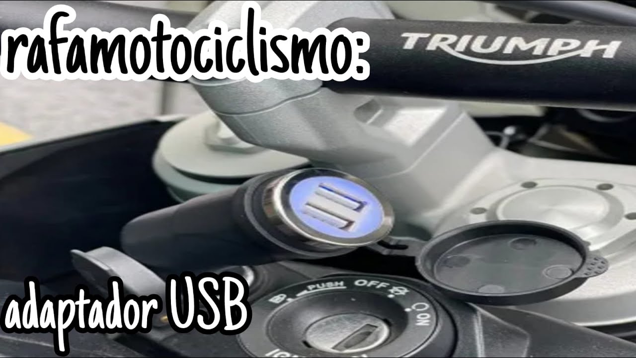 Como instalar de forma correta o adaptador USB Triumph Tiger #triumph # ...
