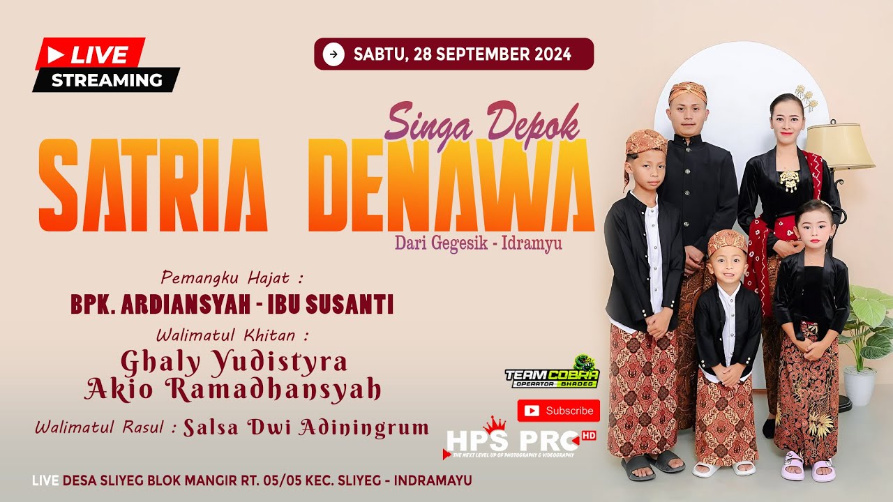 🔴LIVE NGARAK SATRIA DENAWA | SABTU, 28 SEPTEMBER 2024 | BLOK MANGIR ...