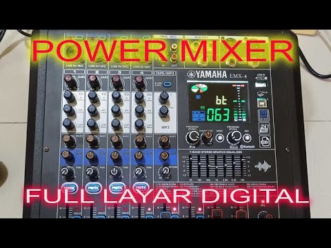POWER MIXER YAMAHA FULL LAYAR DIGITAL - YouTube