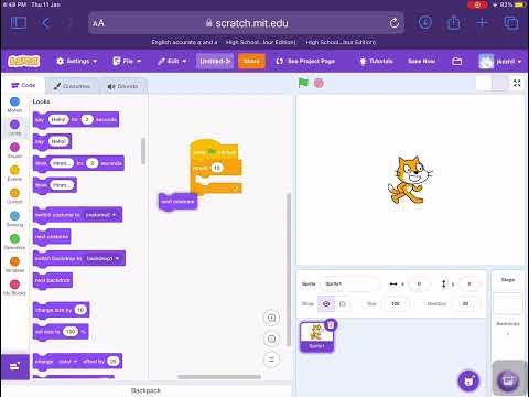 How to animate a sprite in Scratch? - YouTube