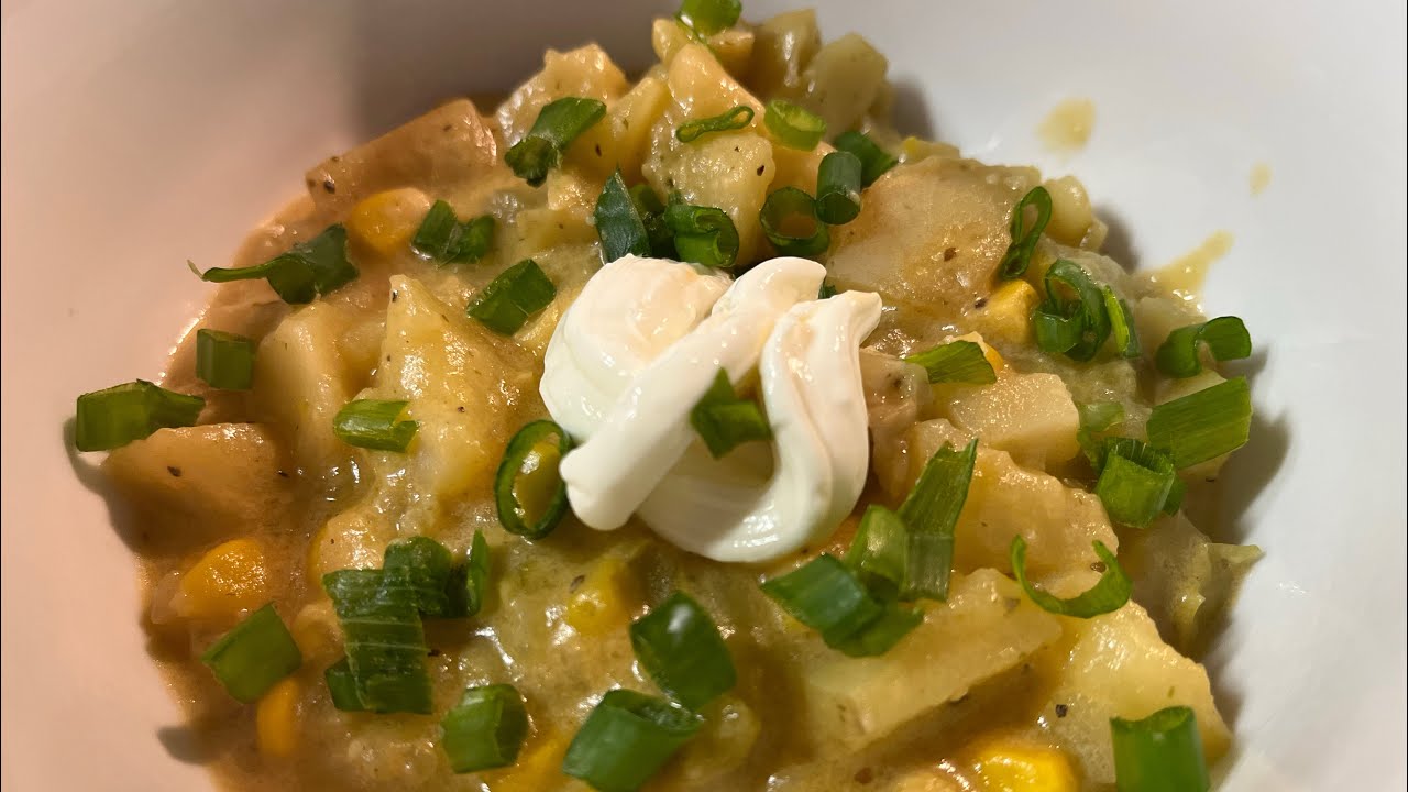 2022 HELLO FRESH * NOT SPONSORED* Cook With Me Sweet Corn & Green Pepper Chowder - YouTube