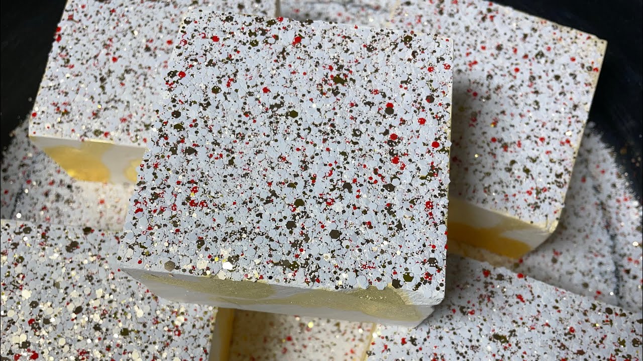Gold Drizzled Gym Chalk with Nutcracker Ballet Glitter ...